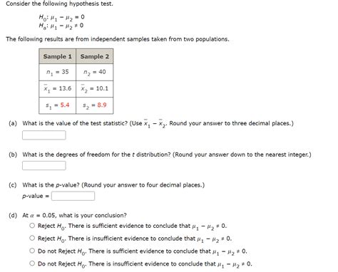 Solved Consider The Following Hypothesis Test Chegg