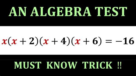 Solving Quartic Equation Master This Essential Algebra Technique