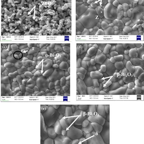 Microstructure And Transformation Phases Of Zno Varistors Sintered At