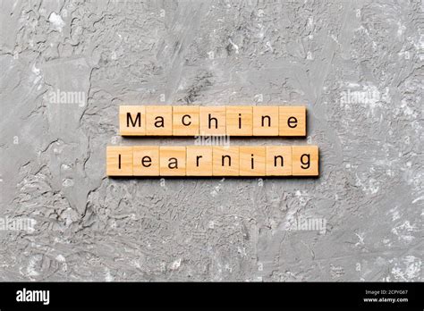 Machine Learning Word Written On Wood Block Machine Learning Text On