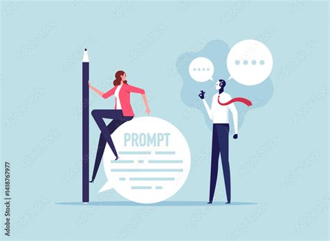 Concept Of Artificial Intelligence In Business Prompt Engineer Writing A Prompt Creating