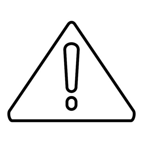 Premium Vector Warning Icon Style