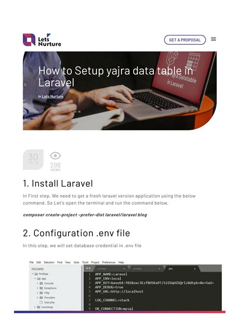 Ppt Bloghow To Setup Yajra Data Table In Laravelhtml Powerpoint