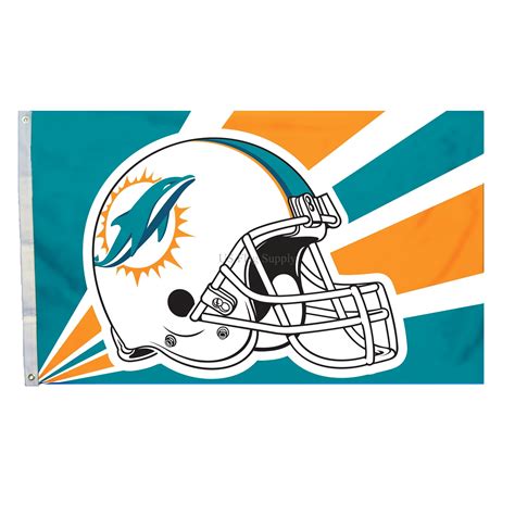 Miami Dolphins 3 X 5 Ft Flag Nfl Football Teams