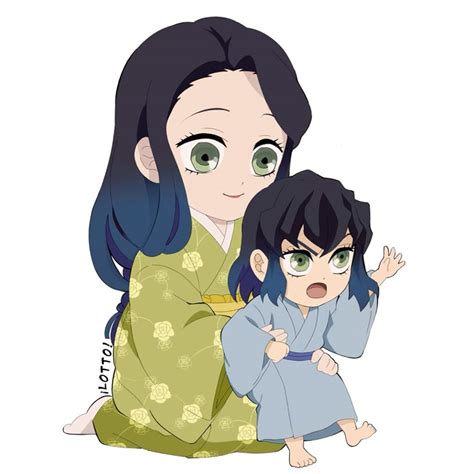 Inosuke And Kotoha In 2024 Demon Slayer Poses Drawing Chibi