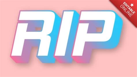 Rip Jesus Text Effect Generator