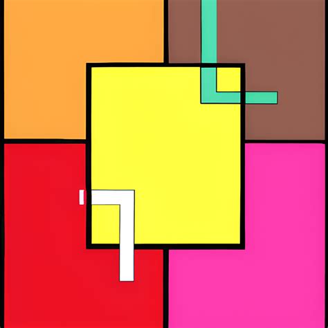 Create An Abstract Four Squares Art With Colors That Are Creative Fabrica
