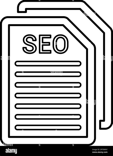 Seo Documentation Icon Flat Style Vector Eps Use In Infographicsweb