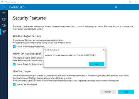 Hp Client Security Cant Enable Power On Authentication Hp Support Community 7879025