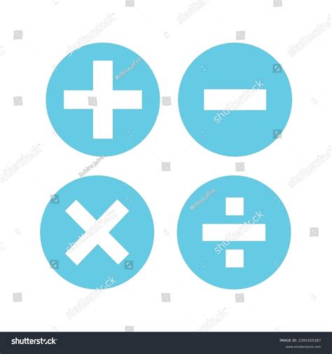 Mathematics Math Chart Brackets Division Math Stock Vector Royalty