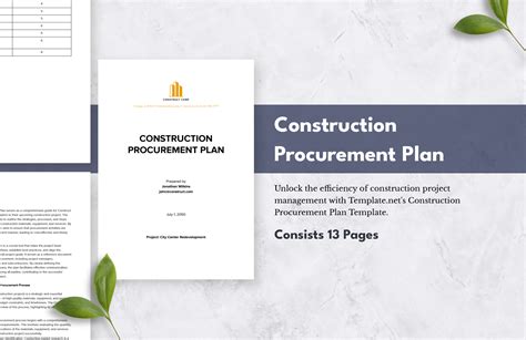 Free Construction Plan Templates Editable And Printable