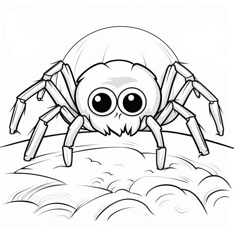 Dicke Spinne Als Ausmalbild Kostenlos