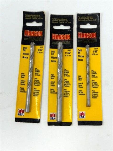 1 16 To 1 2 Drill Bits Hanson 60172 Drill Bit Set 1 16 To 1 2