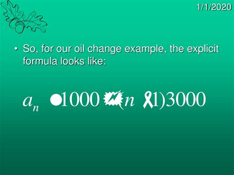 Ppt Recursive Formulas For Arithmetic Sequences Powerpoint