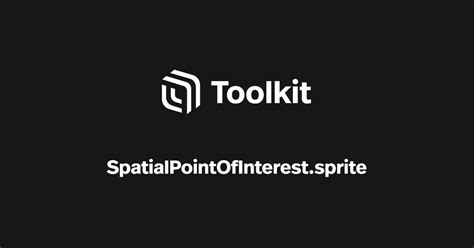 spatialpointofinterest sprite spatial creator toolkit