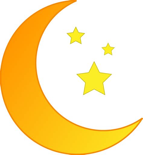 Moon And Stars Clip Art Clip Art Moon Stars Black Stock Illustrations