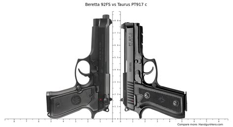 Beretta 92fs Vs Taurus Pt917 C Size Comparison Handgun Hero