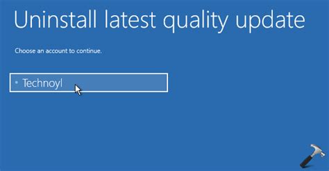 Cant Login After Latest Update In Windows 10