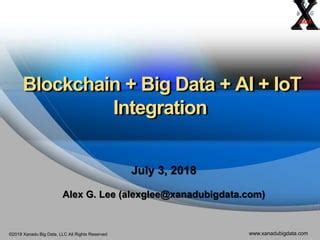Blockchain Big Data AI IoT Integration PPT