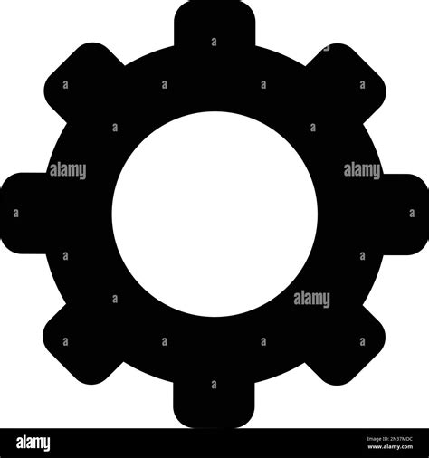Setting Icon Vector Tools Cog Gear Sign Help Option Account Concept Trendy Flat Style For
