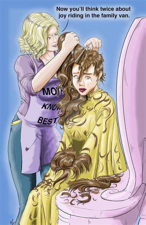 A Daughters Punishment Haircut By Danielwartist On Deviantart