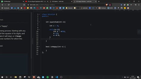 Happy Number Leet Code 202 C Youtube