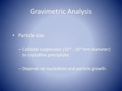 Ppt Gravimetric Analysis Powerpoint Presentation Free Download Id