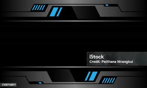 추상 회색 금속 블랙 블루 사이버 파워 에너지 기술 미래 스타일 와 빈 공간 기하학적 디자인 현대 창조적 인 배경 벡터 0명에