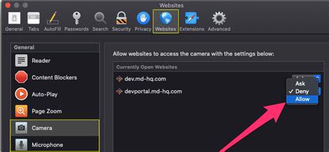 Enable Camera And Microphone Access In Safari Laptop Desktop Online Help