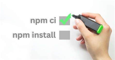 Npm Ci Vs Npm Install Clean Install Is Better 5 Common Errors