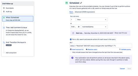how to create a customer ticket follow up process in jira service