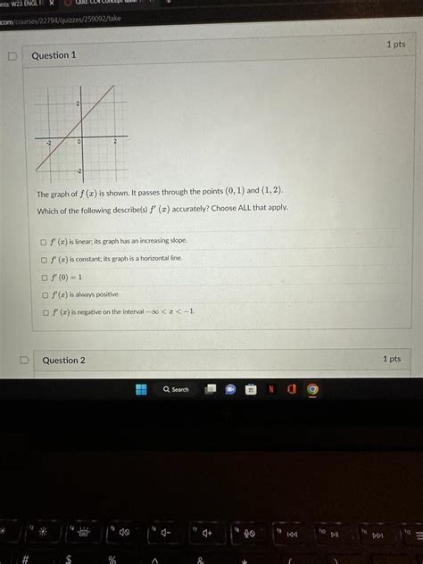 solved the graph of f x is shown it passes through the