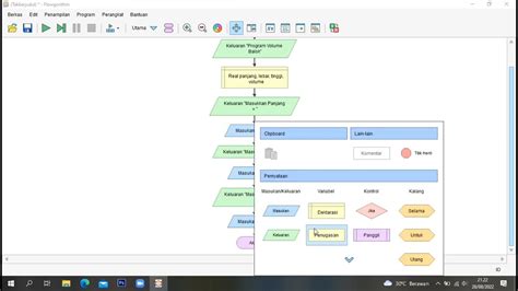 Membuat Flowchart Menggunakan Flowgorithm Menentukan Volume Balok