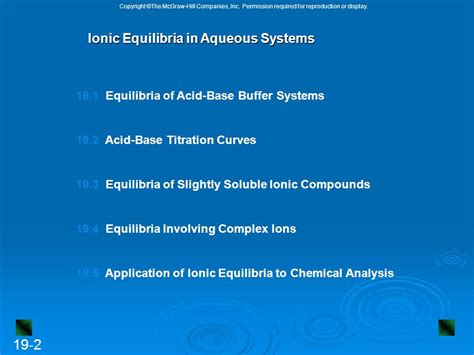 Chapter 19 Ionic Equilibria in Aqueous Systems. - ppt download