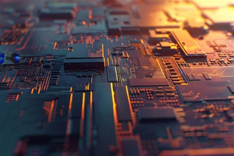 Premium Photo Advanced Gpu Ram Microchip On Computer Board For Ai Technology Generative Ai