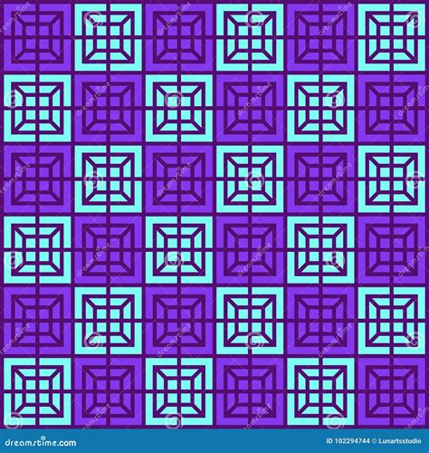 Geometric Pattern Seamless Square Simple Background Texture Stock