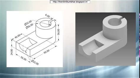 test part 7 autodesk inventor 2017 tutorial creating isometric