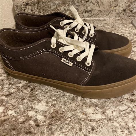 Brown Vans Old Skool Shoes Vans Depop