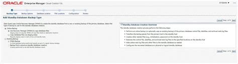 Create Standby Database From Oem 13c Cloud Control Dbaclass