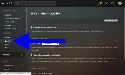 Optimizing Your Plex Settings Chris Majestic Tech Reviews Tutorials