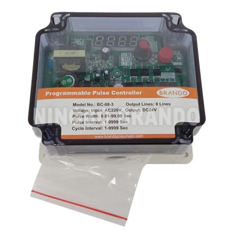 8 lines programmable pulse controller for baghouse bag filter dust