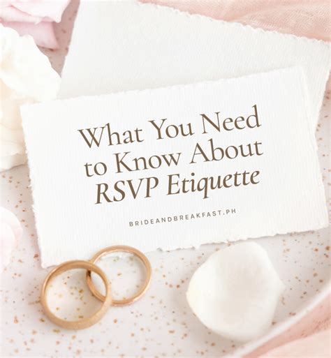 Wedding Rsvp Etiquette Philippines Wedding Blog