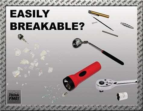 Think Fme Poster 18 X 24 Easily Breakable Energy Safety Supply