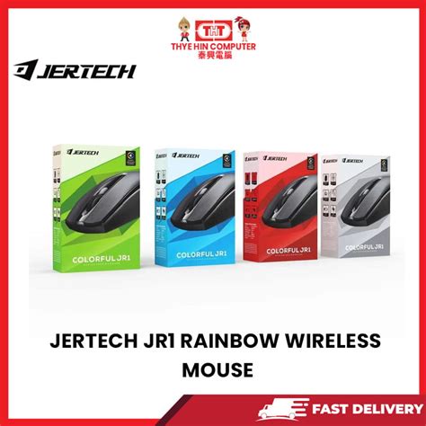 E13 JERTECH JR1 RAINBOW WIRELESS MOUSE SBN No NILAI No MELAKA No Thye Hin Computer