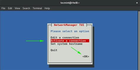 How To Configure Ip Network With Nmtui Tool