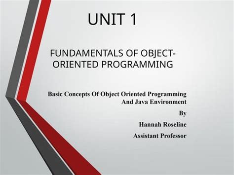 Unit1 Object Oriented Programming In Java Aiml It Sppu Ppt