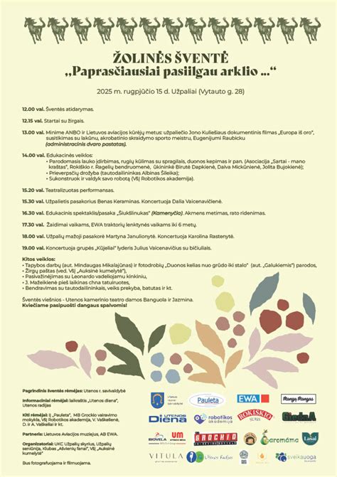 ŽolinĖs ŠventĖ UŽpaliuose „paprasčiausiai Pasiilgau Arklio