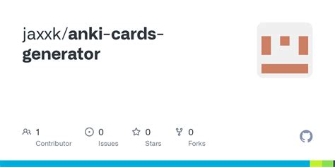 github jaxxk anki cards generator