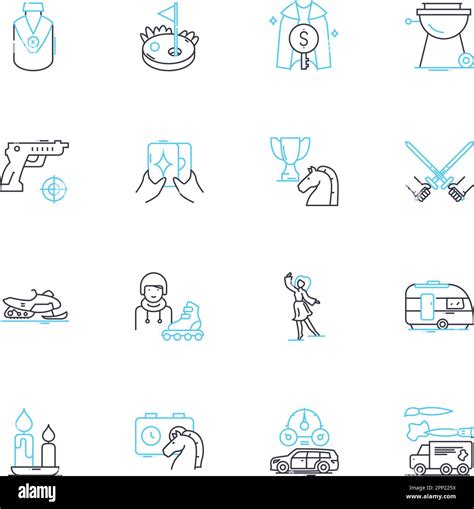 Emotional Intelligence Linear Icons Set Empathy Self Awareness Self