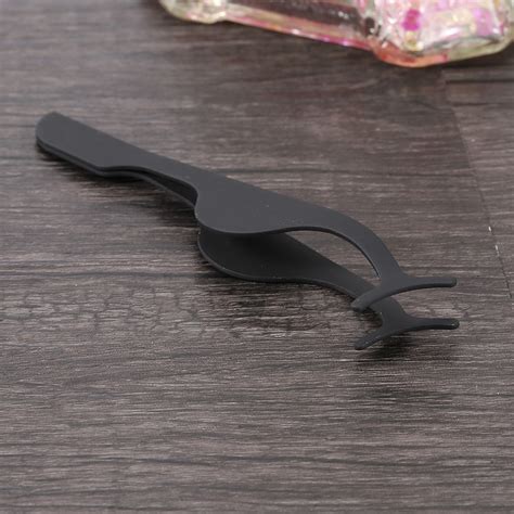 Badu Bg 1pc Щипка за фалшиви мигли Извивачка за мигли от неръждаема стомана Удължаване на очни